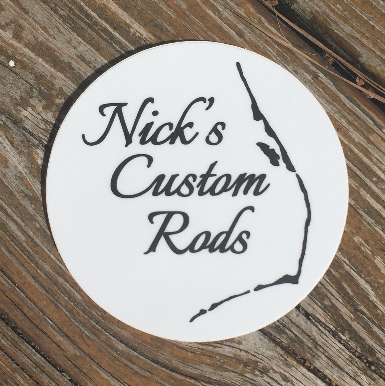 Round Vinyl Decal - Nicks Custom Rods