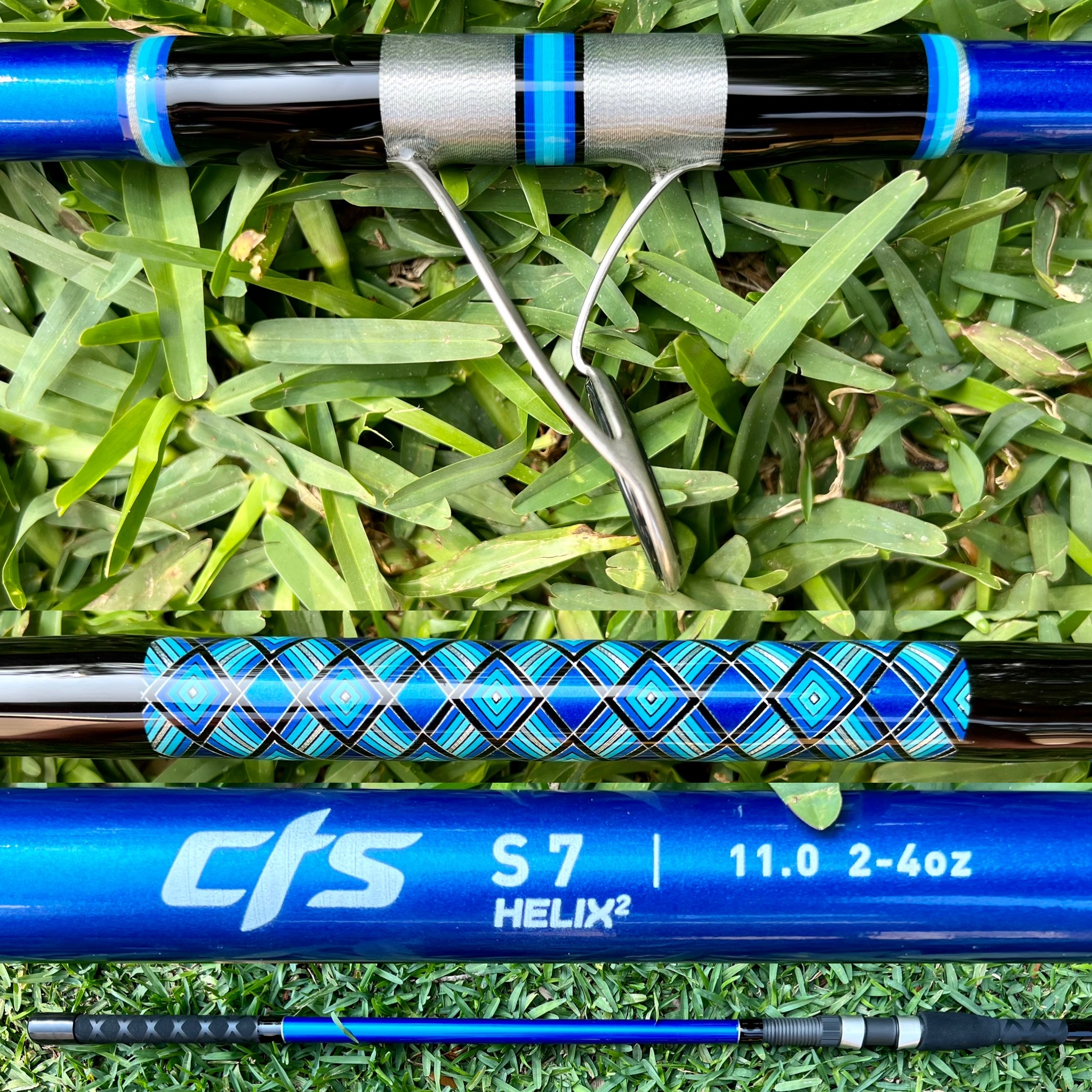 CTS SV1102-2 Tanzanite Blue Spinning Rod- Nicks Custom Rods