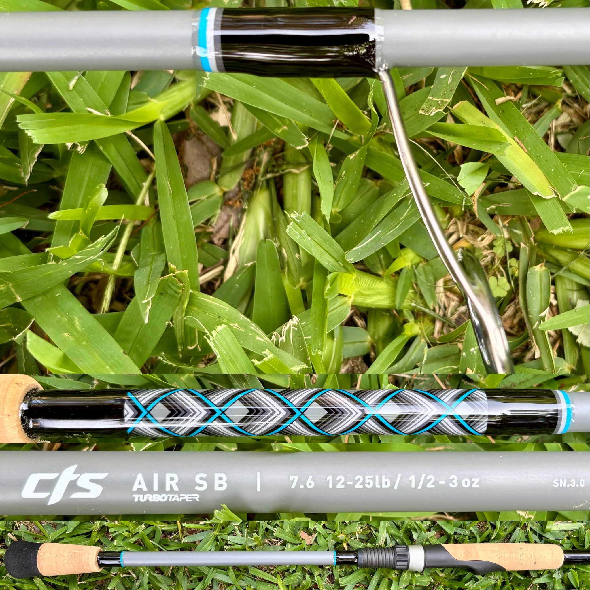 CTS Air Swimbait ASB766 Satin Space Gray - Nicks Custom Rods