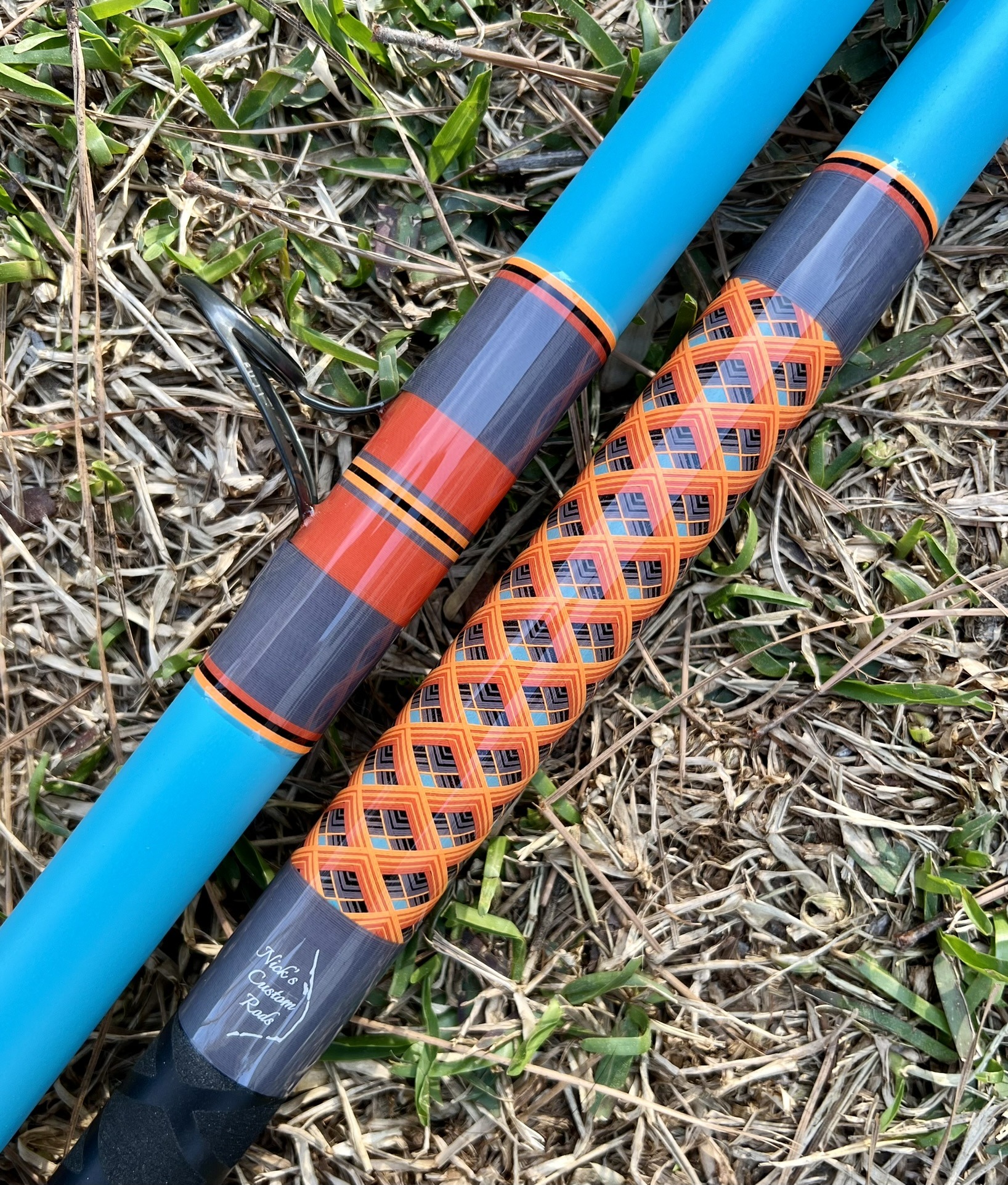 CTS SVU1305L-2 Satin Teal with Shades of Orange and Gray