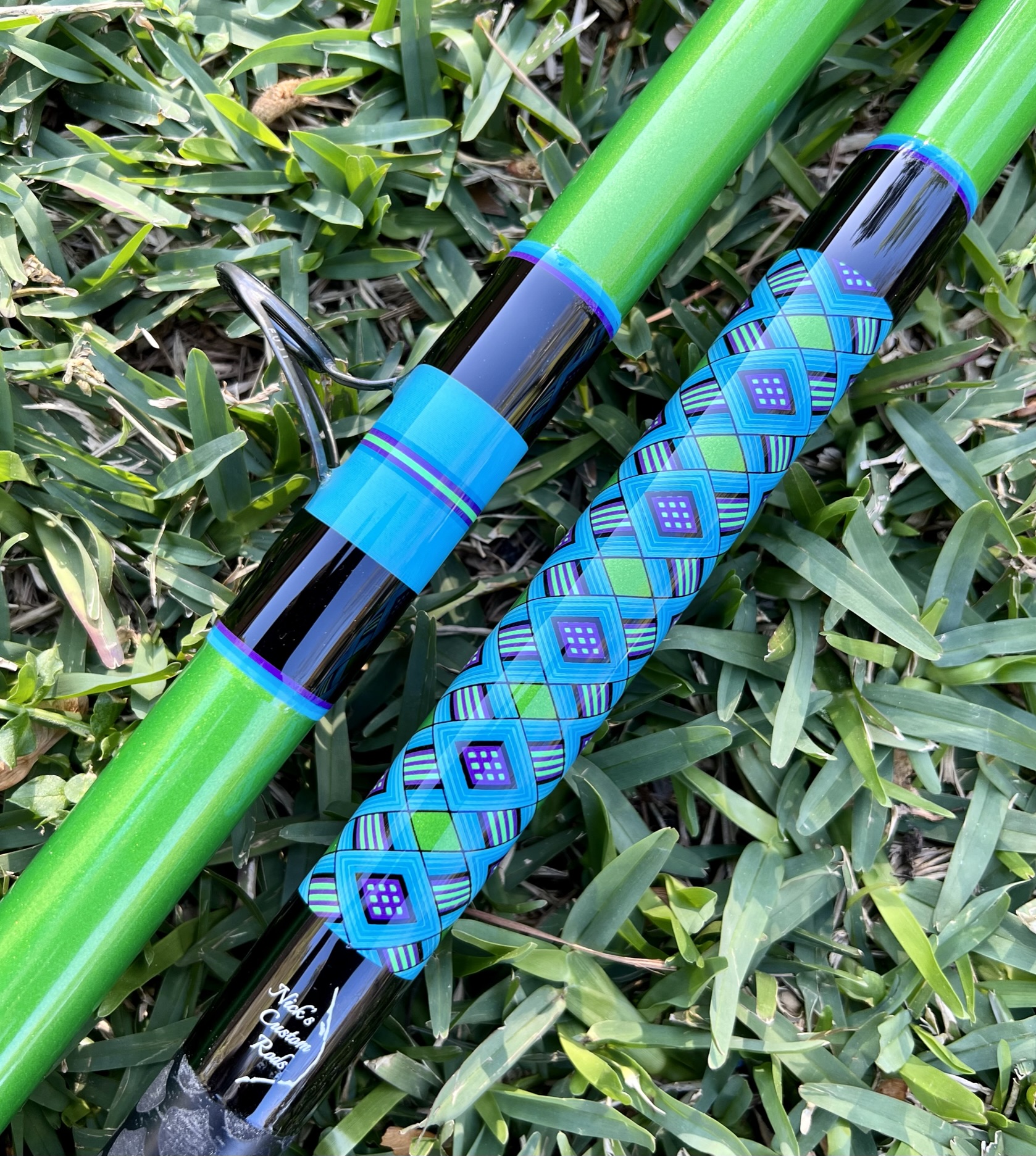 CTS SVU1305L-2 Mamba with Shades of Teal, Black and Purple Thread