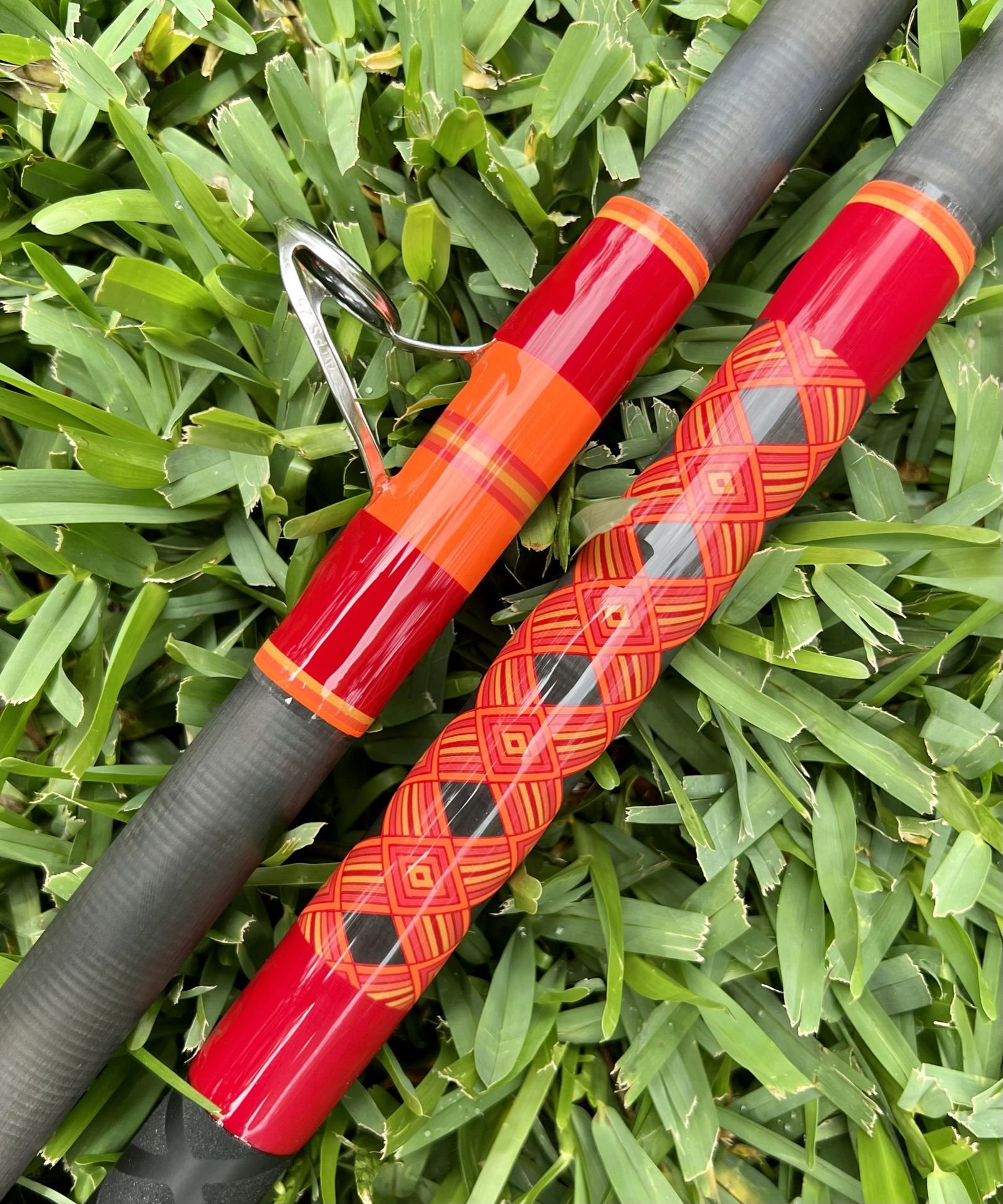 Vega Intimidator-H with Orange and Red Thread - Nicks Custom Rods