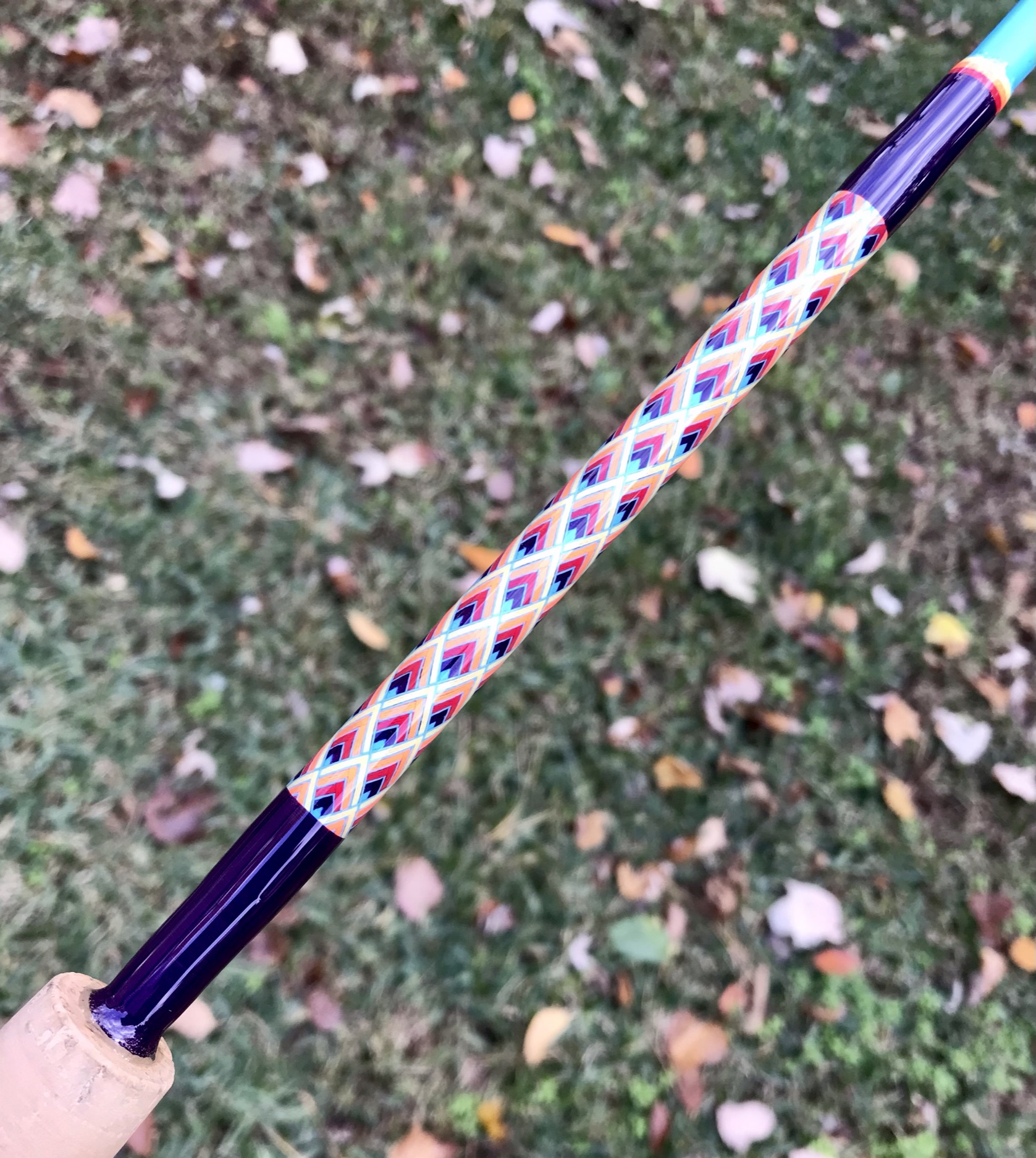 CTS Air EA704 Satin Teal with Titanium Guides - Nicks Custom Rods