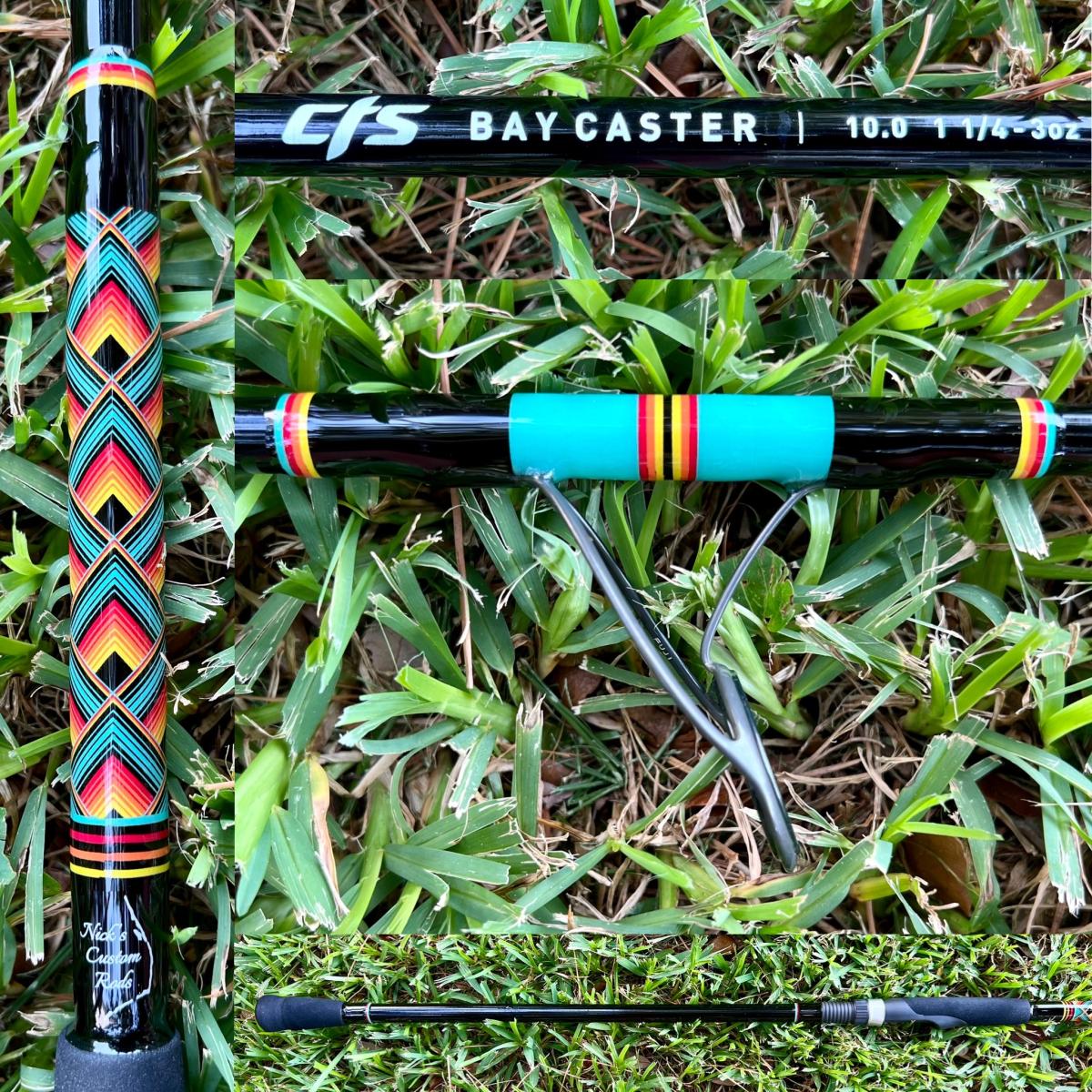 CTS Baycaster CB1002-2 Jet Black - Nicks Custom Rods